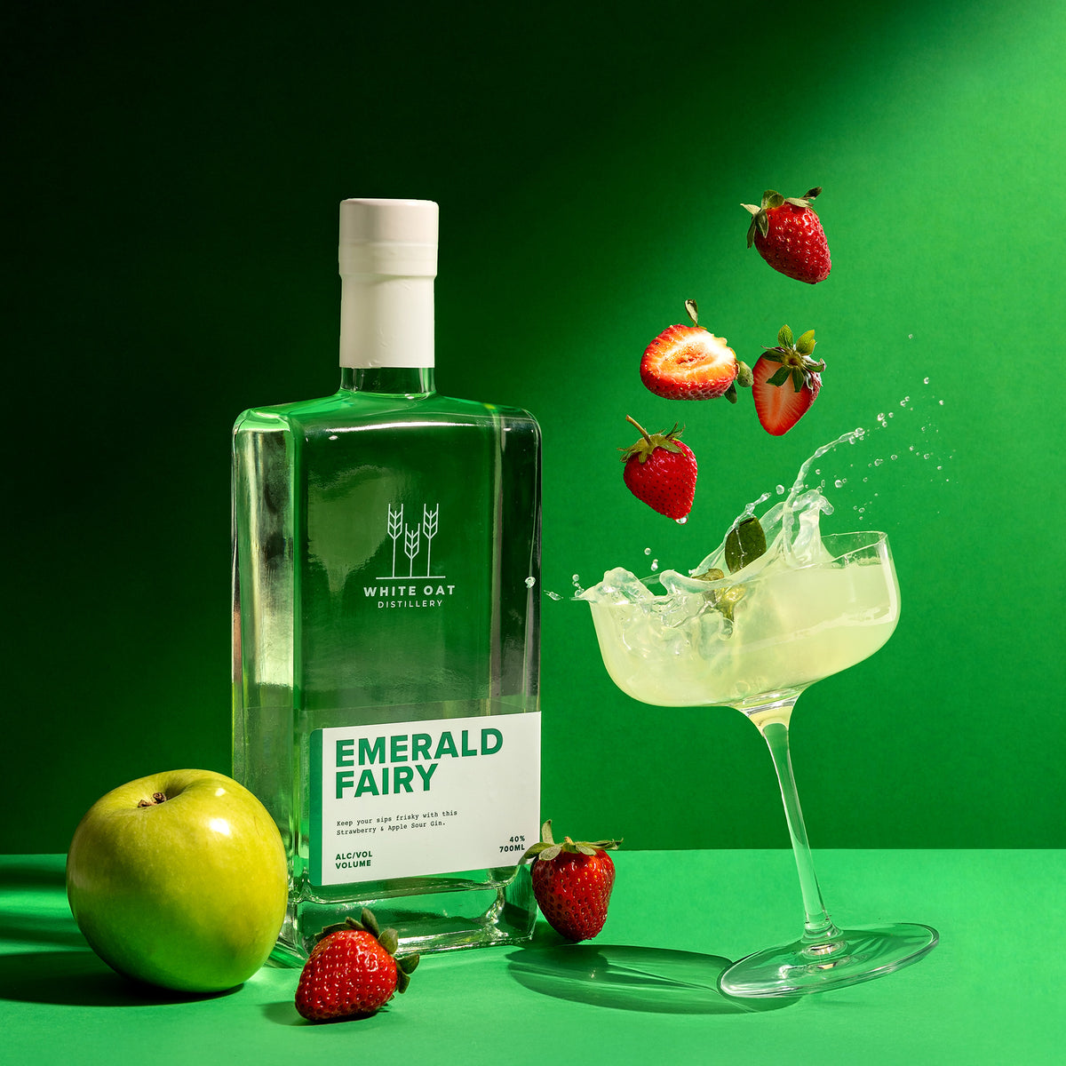 Emerald Fairy Gin | Unique Green Gin with Strawberry, Apple, and ...