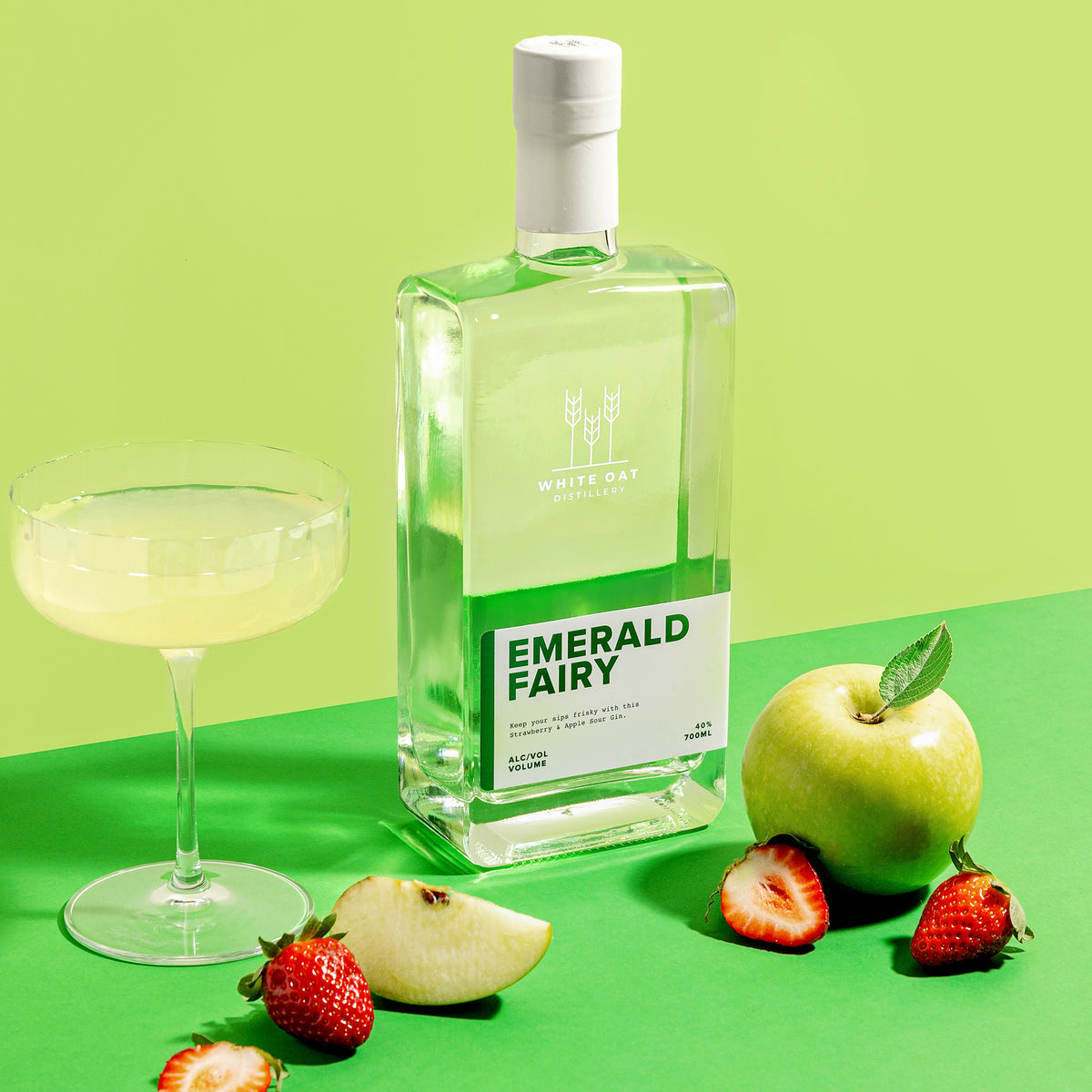 Emerald Fairy Gin | Unique Green Gin with Strawberry, Apple, and ...